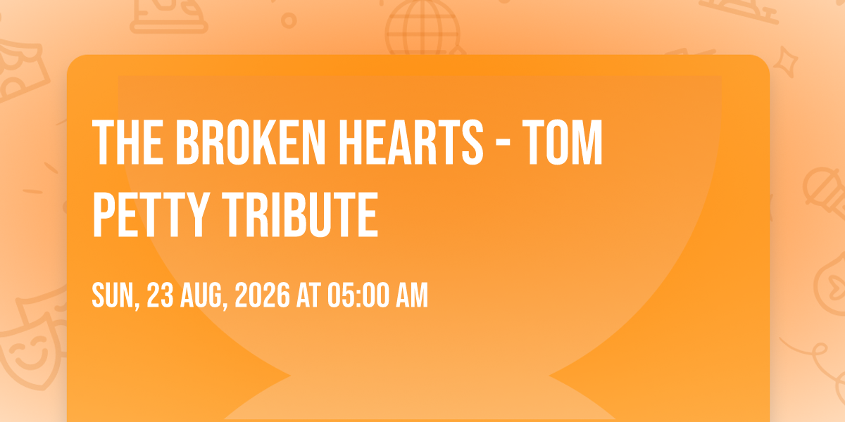 The Broken Hearts - Tom Petty Tribute, House of Blues - Anaheim, 23 ...