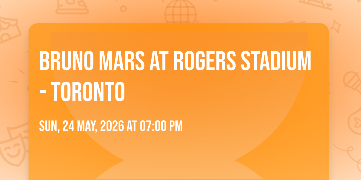 Bruno Mars at Rogers Stadium - Toronto, Rogers Stadium - Toronto, 24 ...
