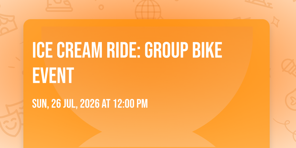 Ice Cream Ride: Group Bike Event at Ben's Brew Station, Yankton on 26th ...