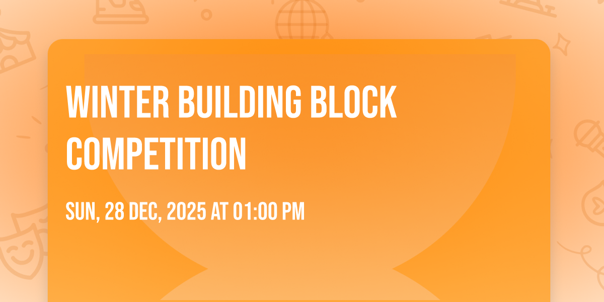 Winter Building Block Competition, 301 W E Street, Casper, WY, United ...