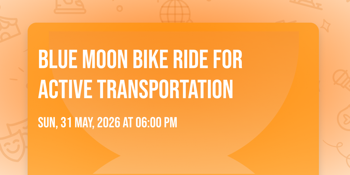 Blue Moon Bike Ride for Active Transportation , Real Canadian ...