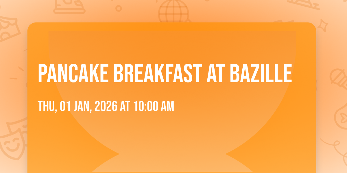 Pancake Breakfast at Bazille, Nordstrom, Burlington, 1 January 2026 ...