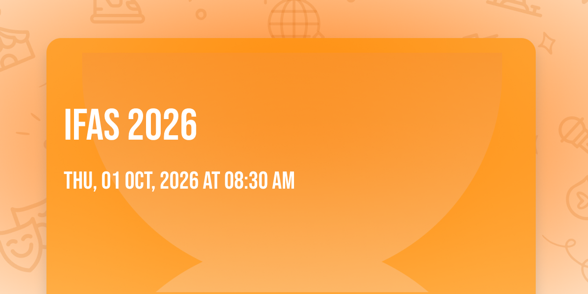 IFAS 2026, Ferienmesse Zürich, Zurich, 1 October to 31 October | AllEvents