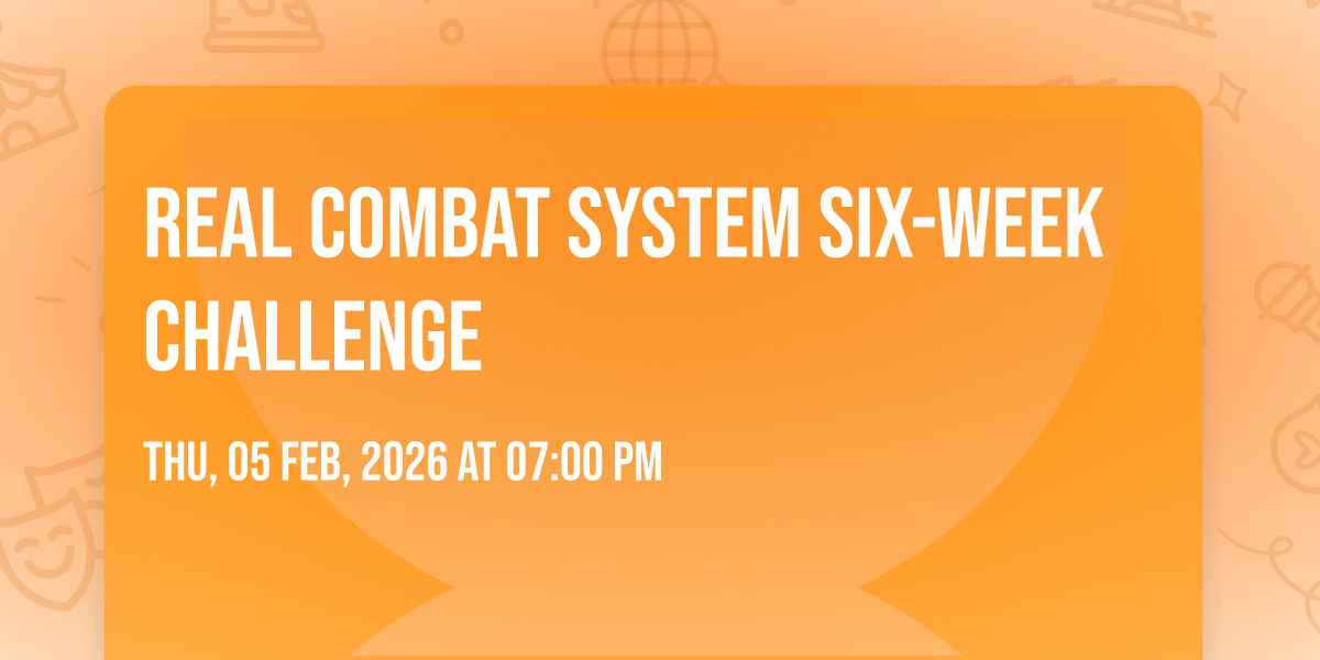 Real Combat System Six-Week Challenge , Abbeywood Community School ...