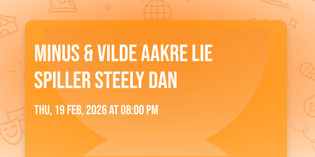 Minus & Vilde Aakre Lie spiller Steely Dan, Vespa & Humla, Oslo, 19 ...