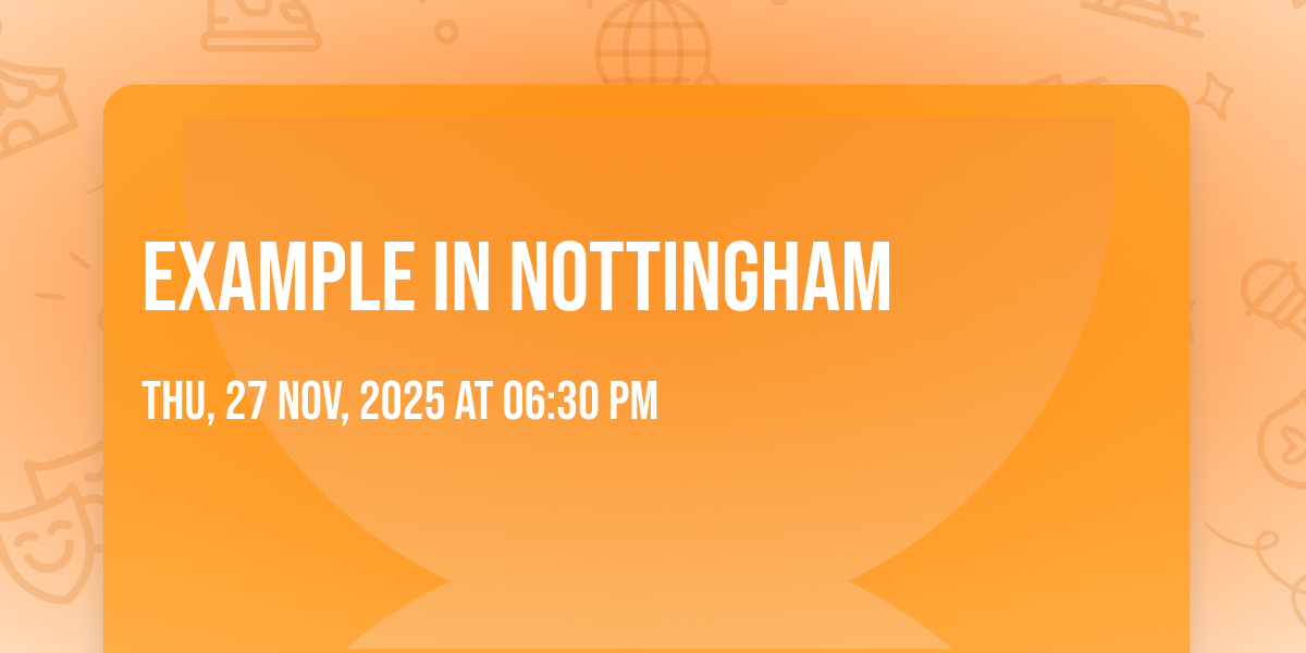 Example in Nottingham, Motorpoint Arena, Nottingham, 27 November 2025 ...