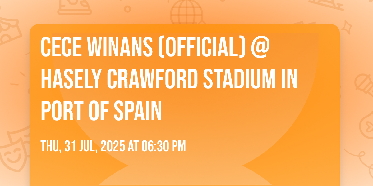 CeCe Winans (Official) @ Hasely Crawford Stadium in Port Of Spain ...