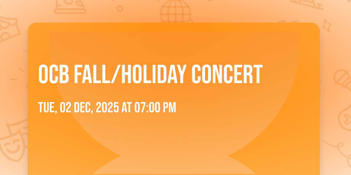 OCB Fall/Holiday concert, 101 Janesville St, Oregon, WI, United States ...