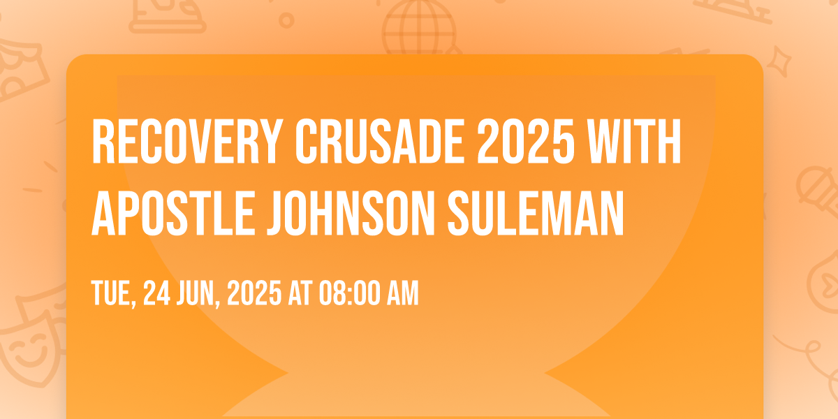 Recovery Crusade 2025 with Apostle Johnson Suleman, Accra Institute of Technology - AIT, 24 June ...