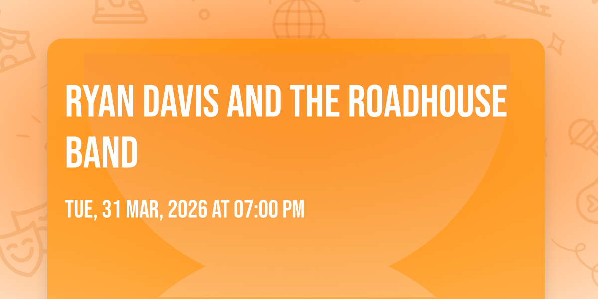 Ryan Davis and The Roadhouse Band, The Drake - Amherst, 31 March 2026 ...