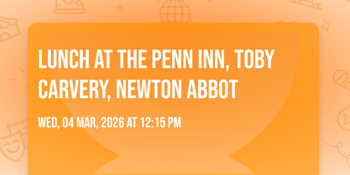 Lunch at the Penn Inn, Toby Carvery, Newton Abbot, Penn Inn Newton ...