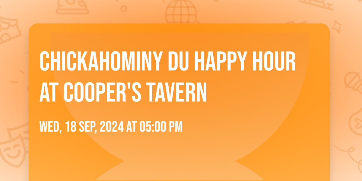 Chickahominy DU Happy Hour at Coopers Tavern at Cooper's Tavern ...